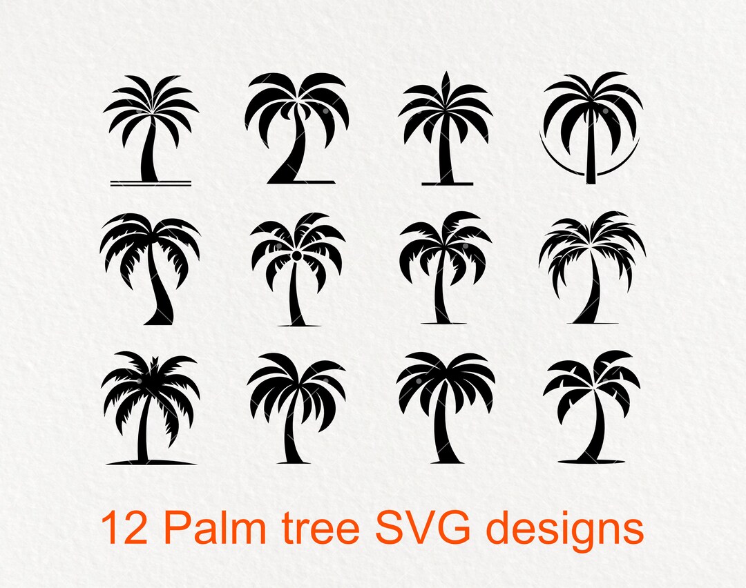 Palm Tree SVG Bundle - Island Beach Life Wall Art - Cut Files for ...