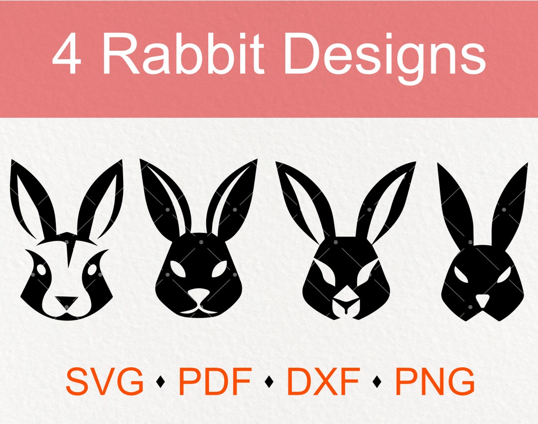 Rabbit SVG, Rabbit Vector, Rabbit Silhouette, Bunny Cutfile | Printable ...