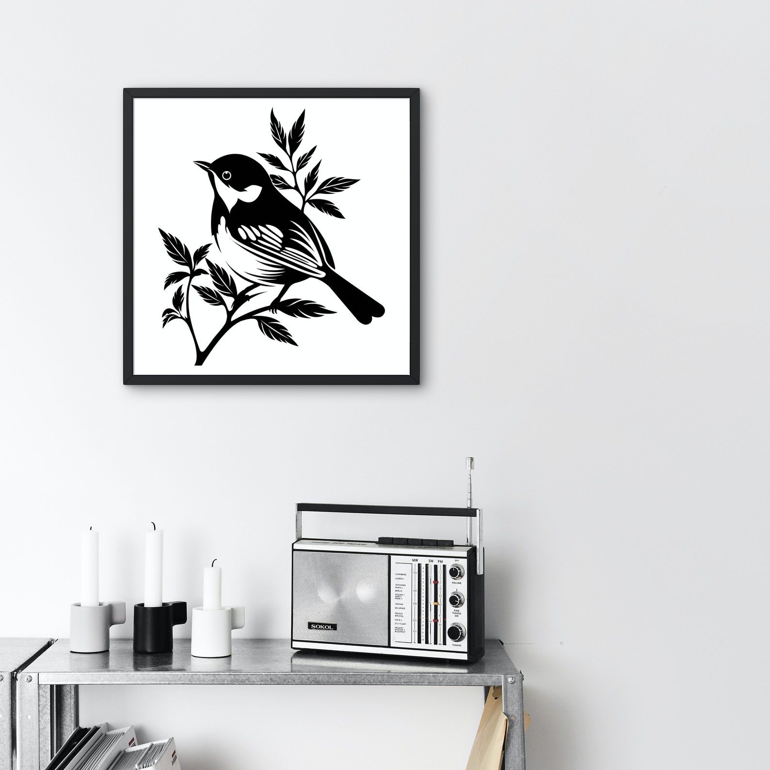 Bird on Branch Vector Cut File Cricut,bird Svg,bird on Tree Branch Clip ...