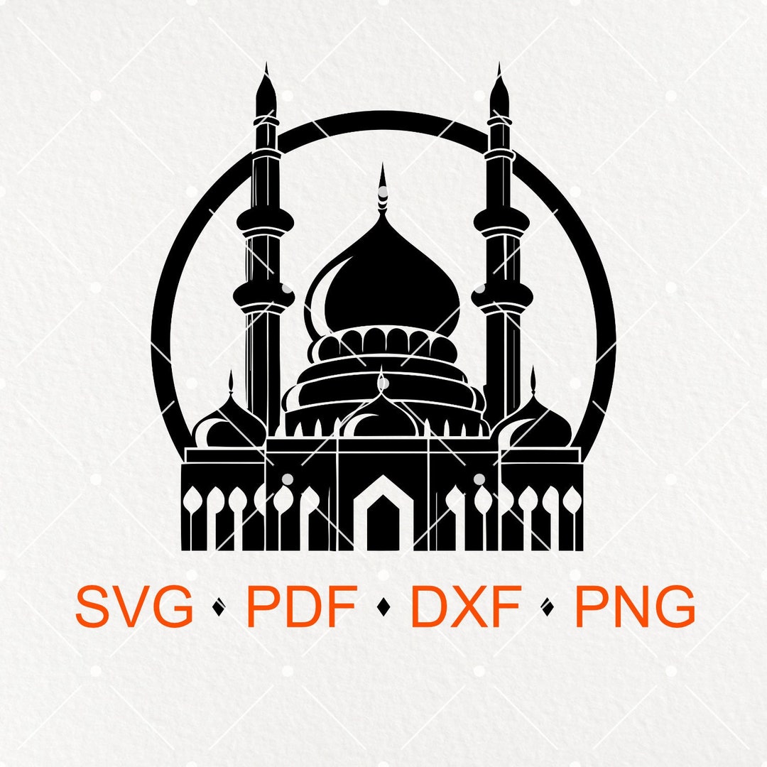 Ramadan Kareem Svg,mosque Svg,vector Islam Design Svg Dxf Png Pdf - Etsy