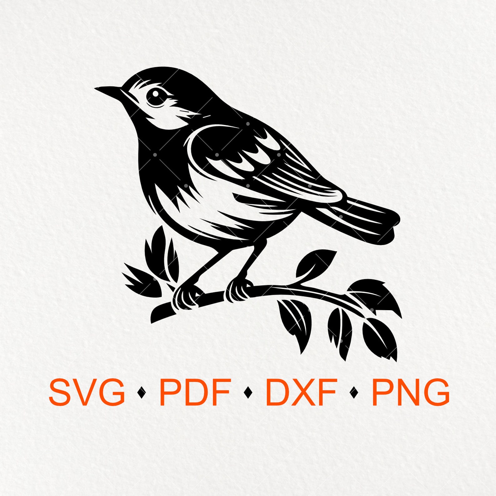 Bird on Branch Vector Cut File for Cricut, Bird SVG, Silhouette Clip ...