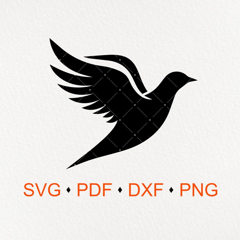Bird Flying SVG, Cut File, Clipart - Svg, Jpg, Png, Pdf, Dxf - DIY Bird ...