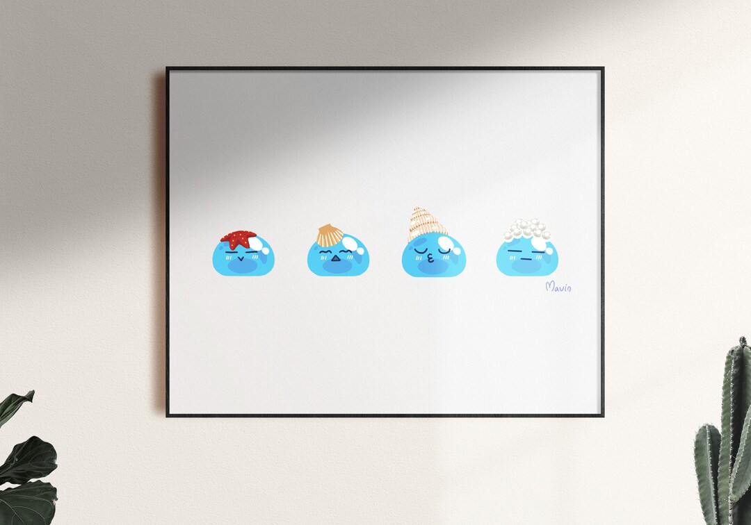 Slime Sea Slime Poster Slime Infographic Kitchen Wall Art Geeky Gift ...