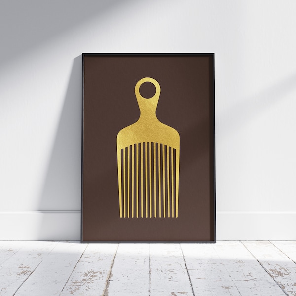 Afro Pick Art - Etsy