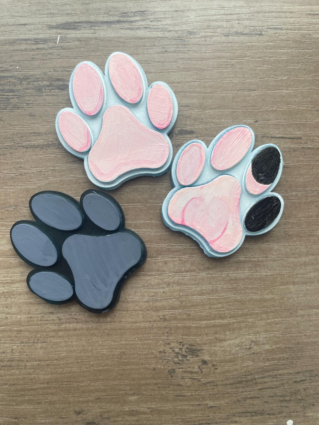 Personalize Pet Paw Prints | Magnet | Custom | Hand Painted | 3d ...