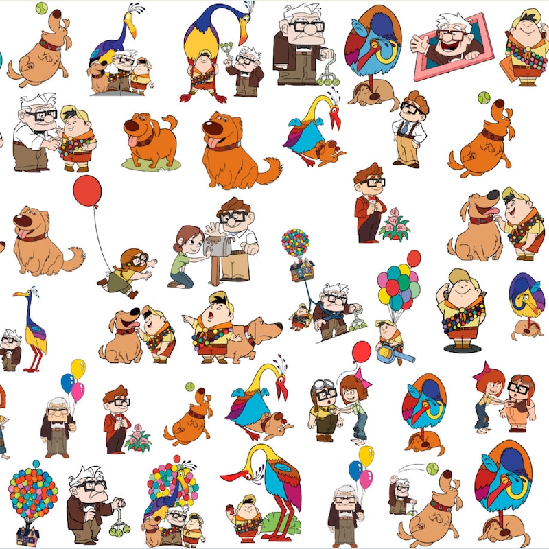 Pixar up Clipart - Etsy