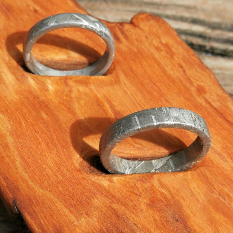 Meteorite Ring - Etsy