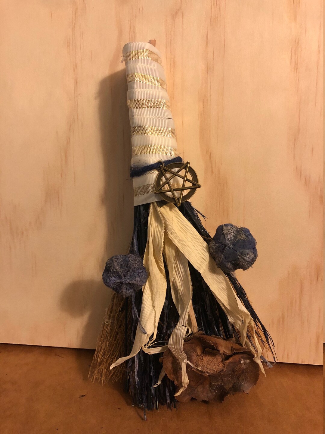 White/gold/royal Blue Altar Besom 8.5 Inch - Etsy