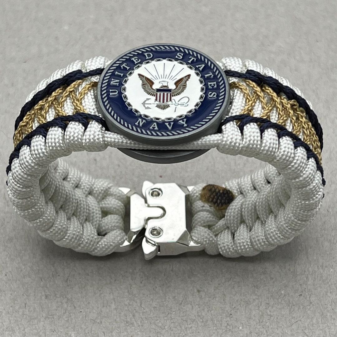 US Navy Paracord Bracelet, United States Navy Veteran Sailor Gift, Navy ...