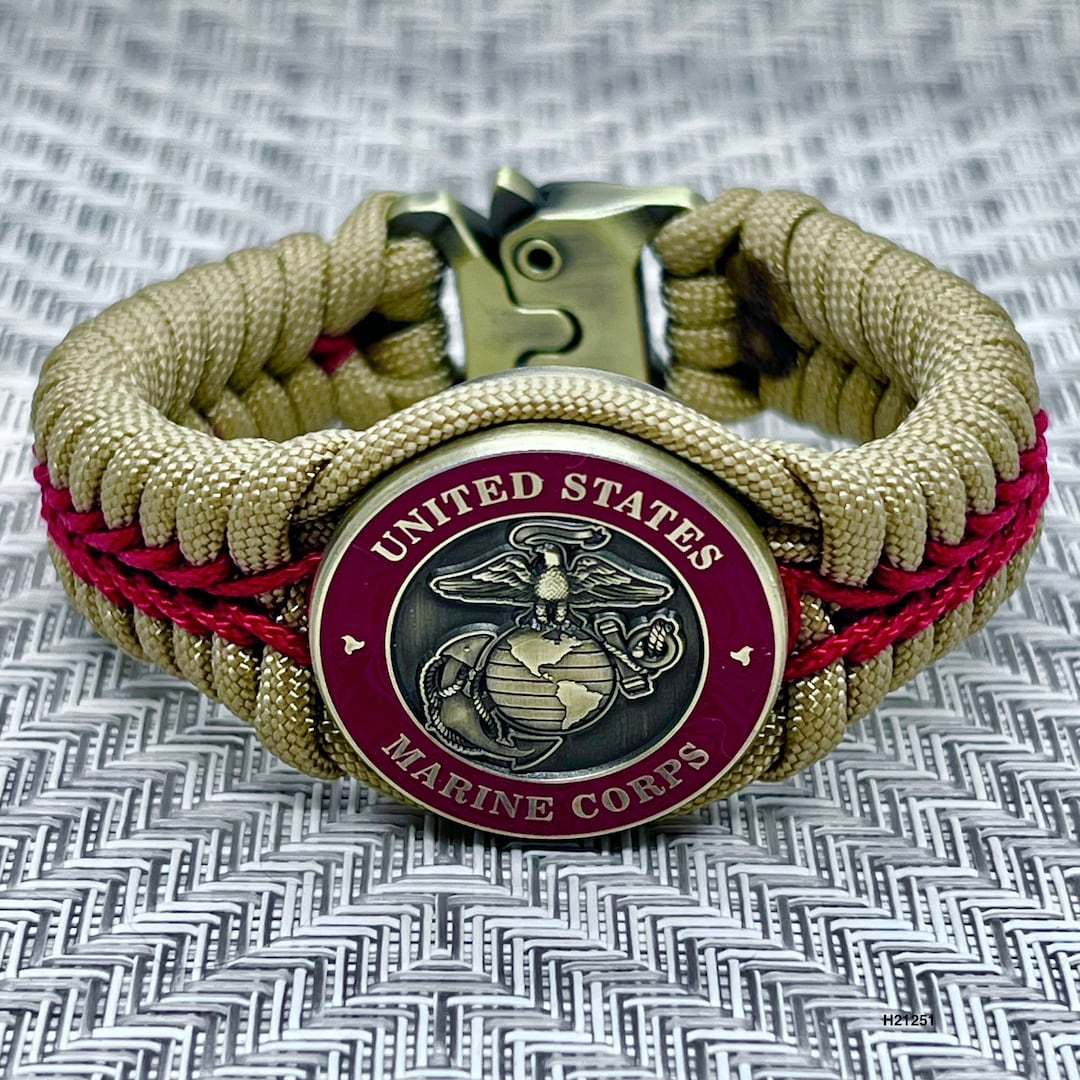 USMC Bracelet Marine Corps Jewelry Gift for Marine Semper - Etsy