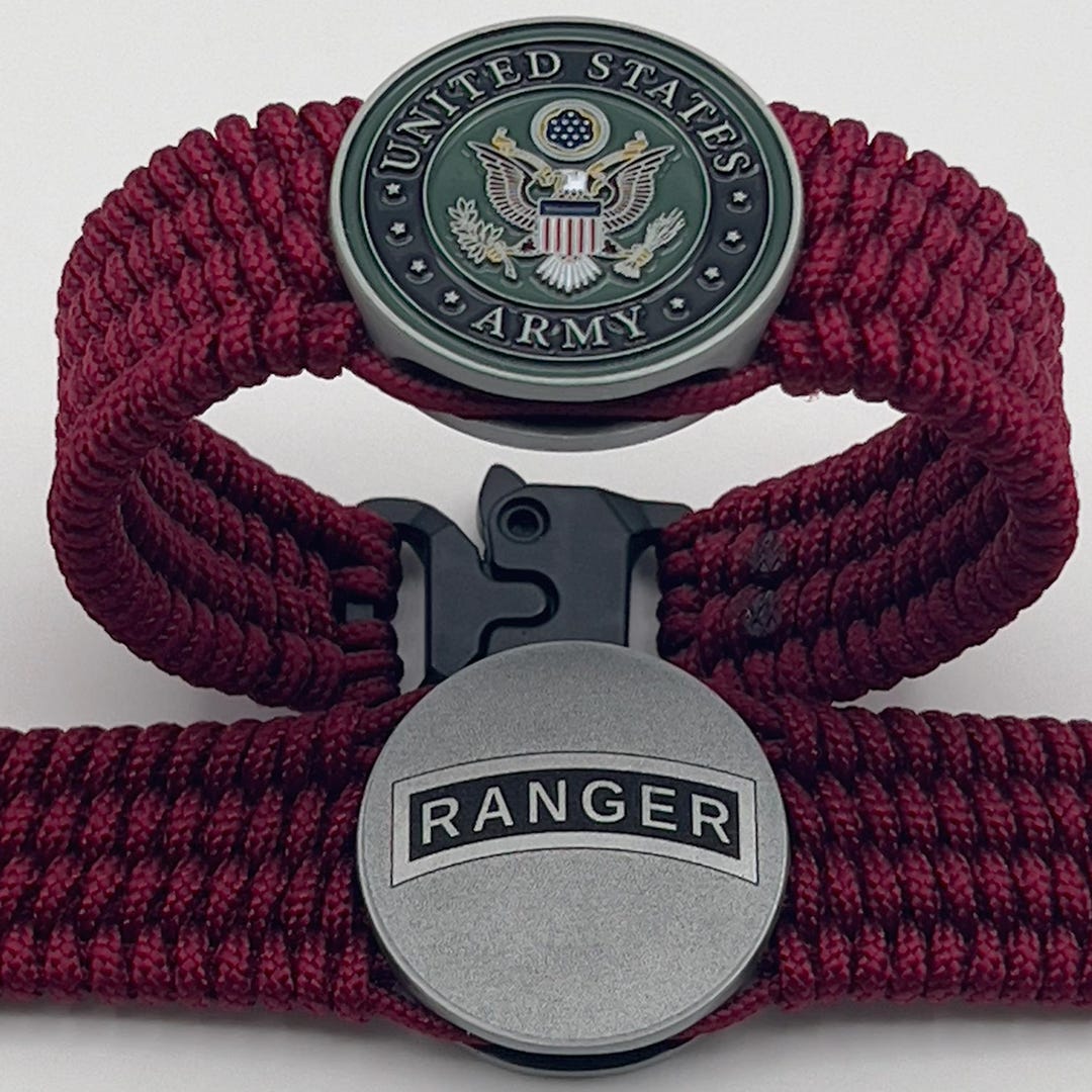 Engraved US Army Ranger Bracelet: Handmade Military Veteran Gift - Etsy