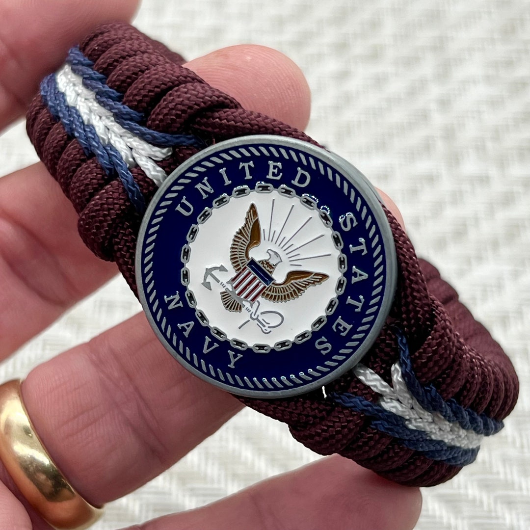 US Navy Bracelet, United States Navy Veteran Gift for Sailor, Military ...