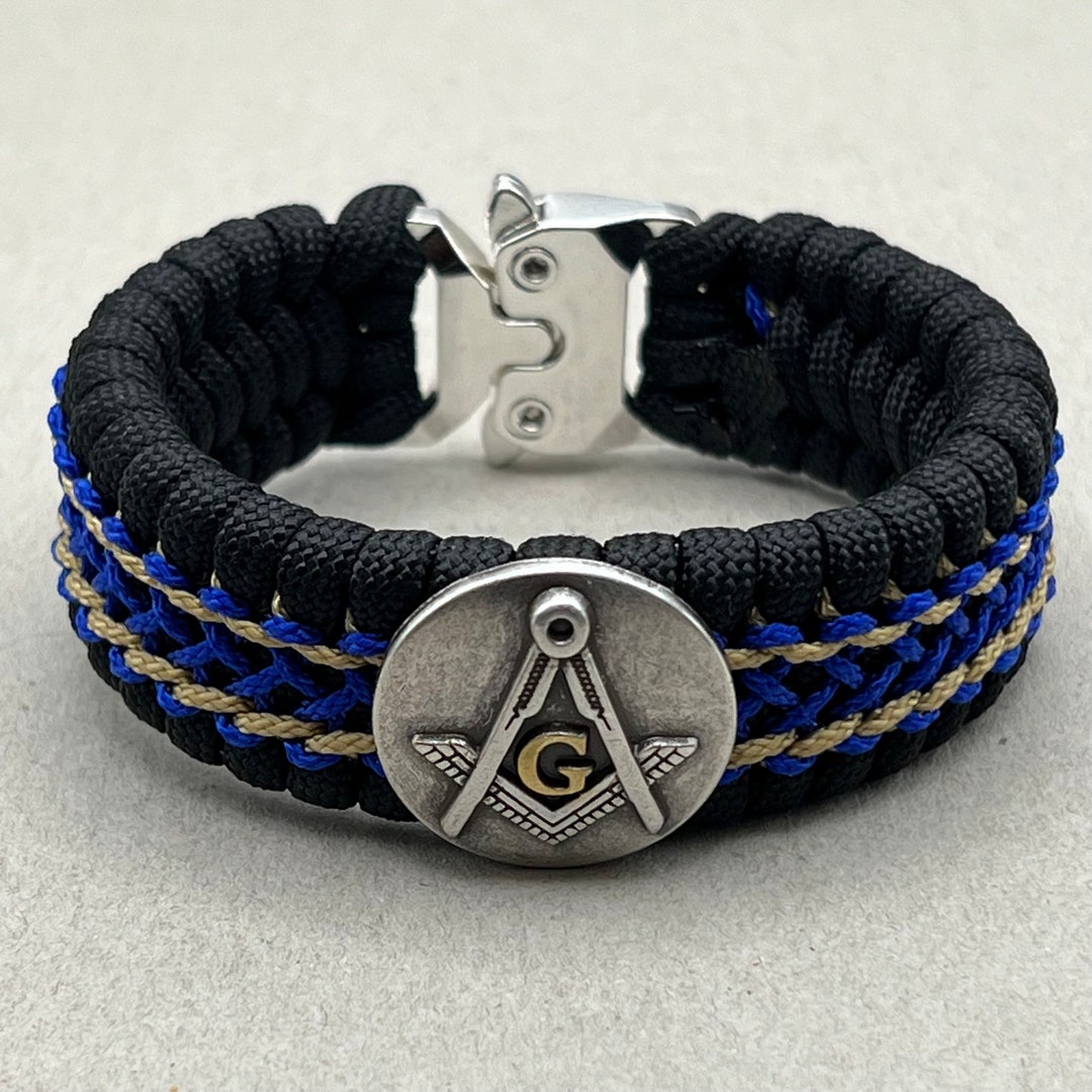 Freemason Square and Compass Paracord Bracelet, Fraternal Gifts ...