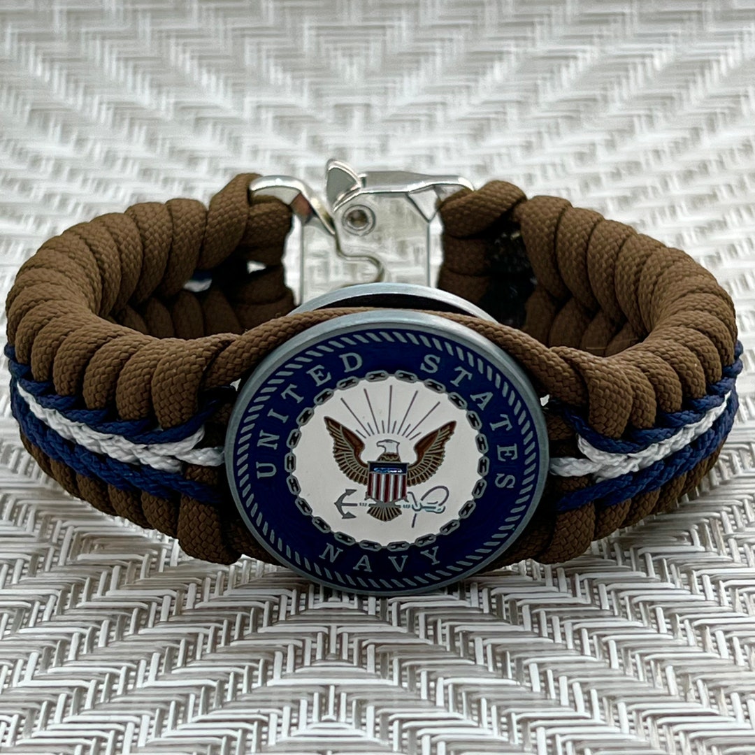 US Navy Bracelet, United States Navy Veteran Gift for Sailor, Military ...