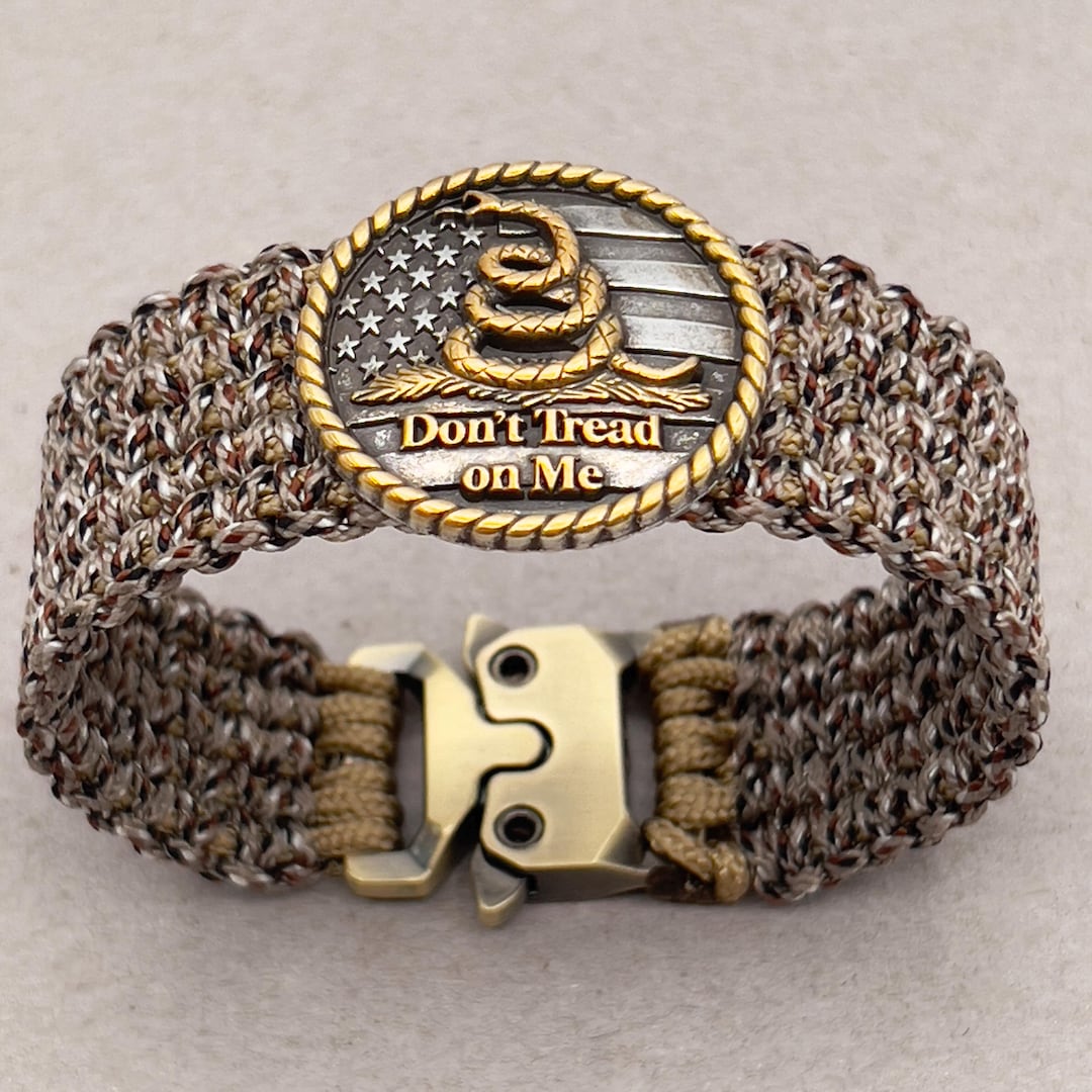 1776 Don't Tread on Me Bracelet, Gift for Patriot, Trump, 2nd Amendment ...