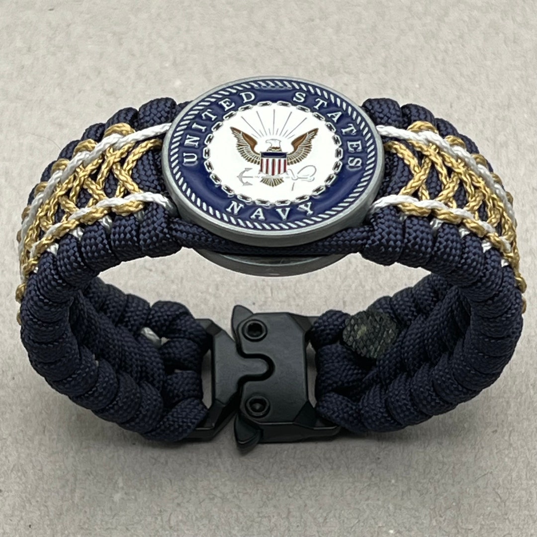 US Navy Paracord Bracelet: Veteran Sailor Military Gift - Etsy