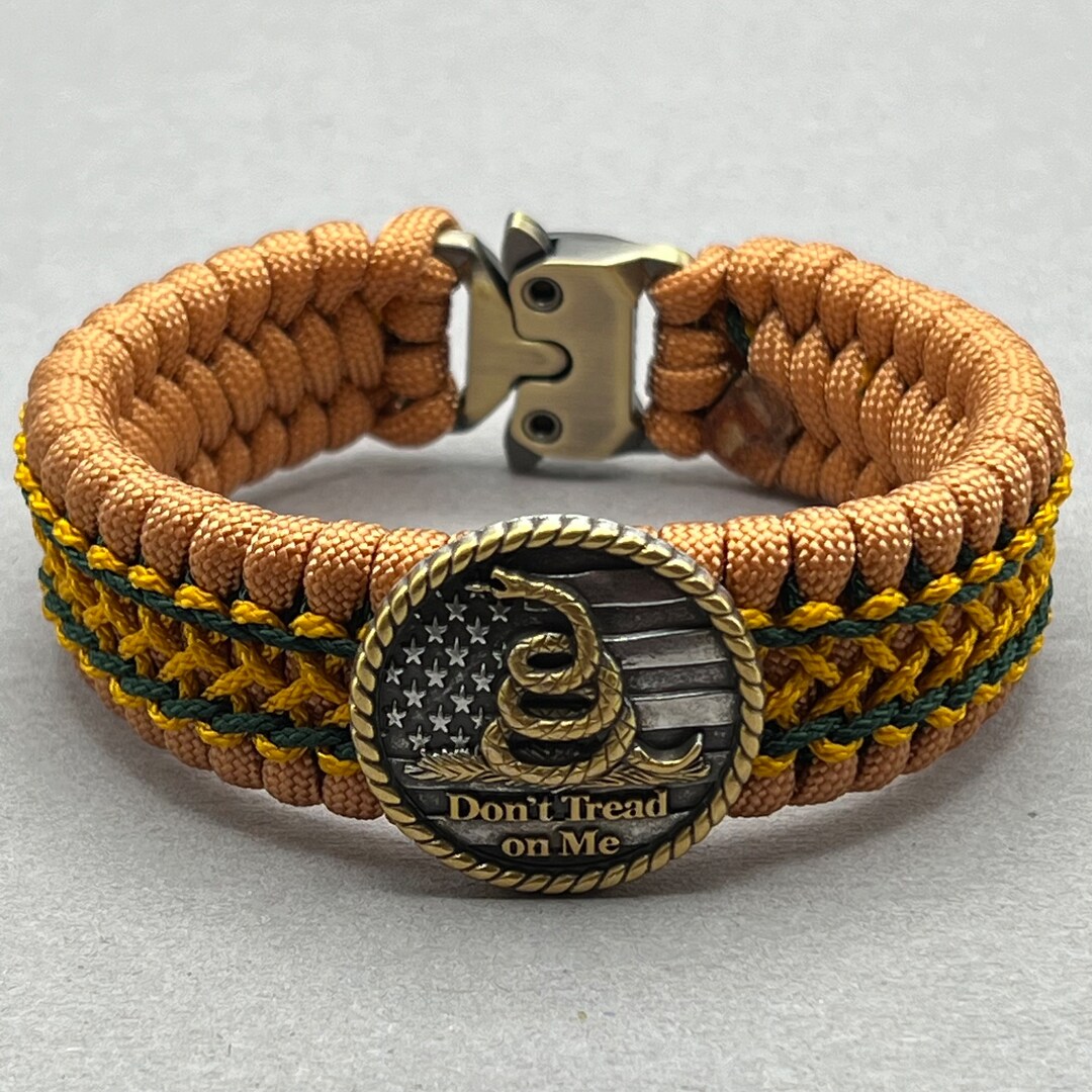 Don't Tread on Me Paracord Bracelet for Patriot, Second Amendment ...