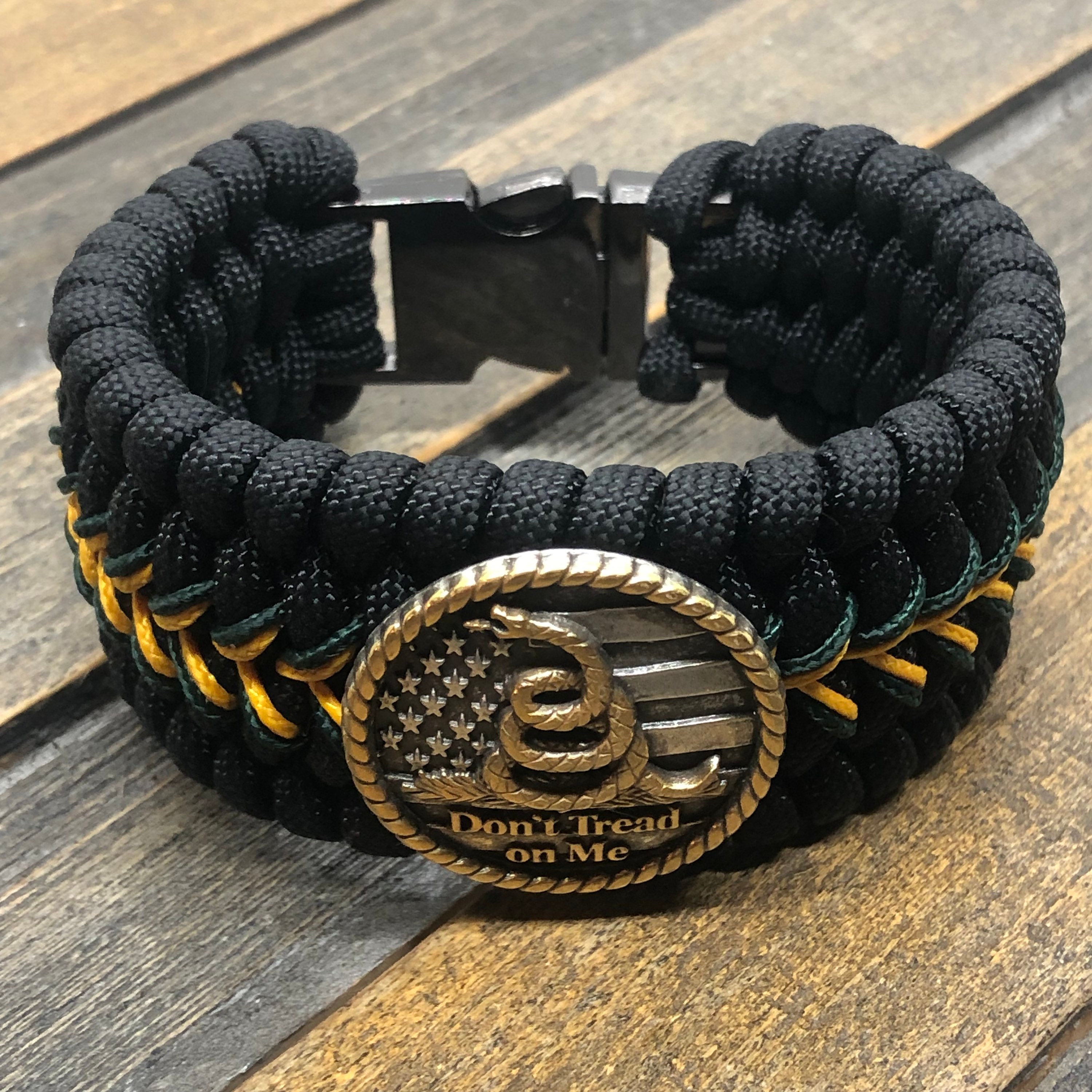 Jewelry Woven & Braided Bracelets Gadsden paracord bracelet Dont Tread ...