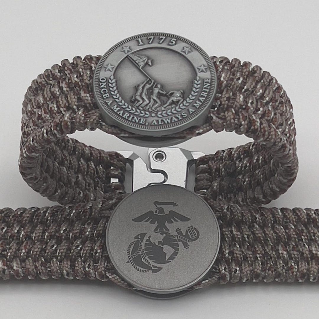 USMC Iwo Jima Bracelet, Boot Camp Gift, Iraq Afghanistan Marine Corps ...