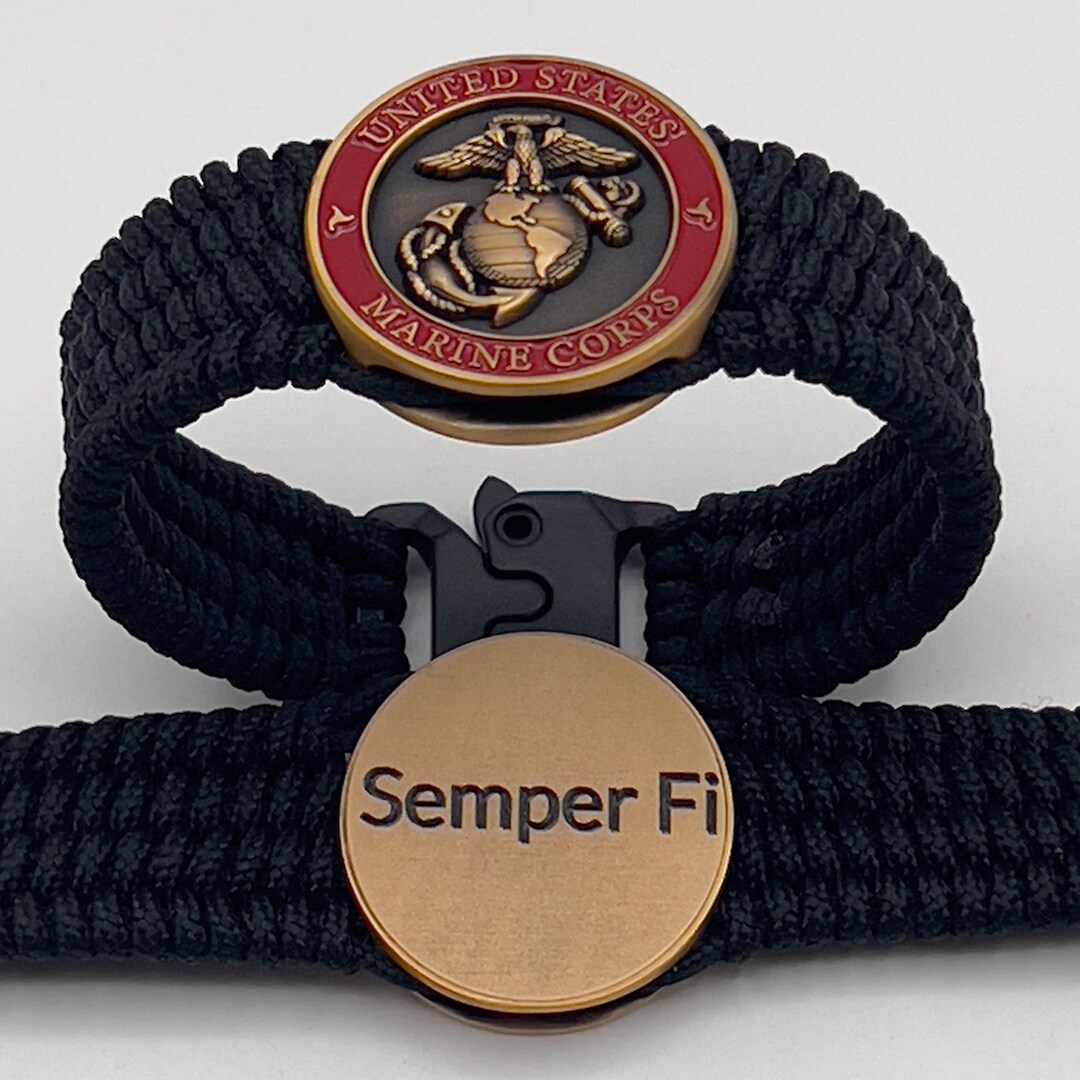 Marine Corps Semper Fi Bracelet, USMC Boot Camp Gift for Him Her ...