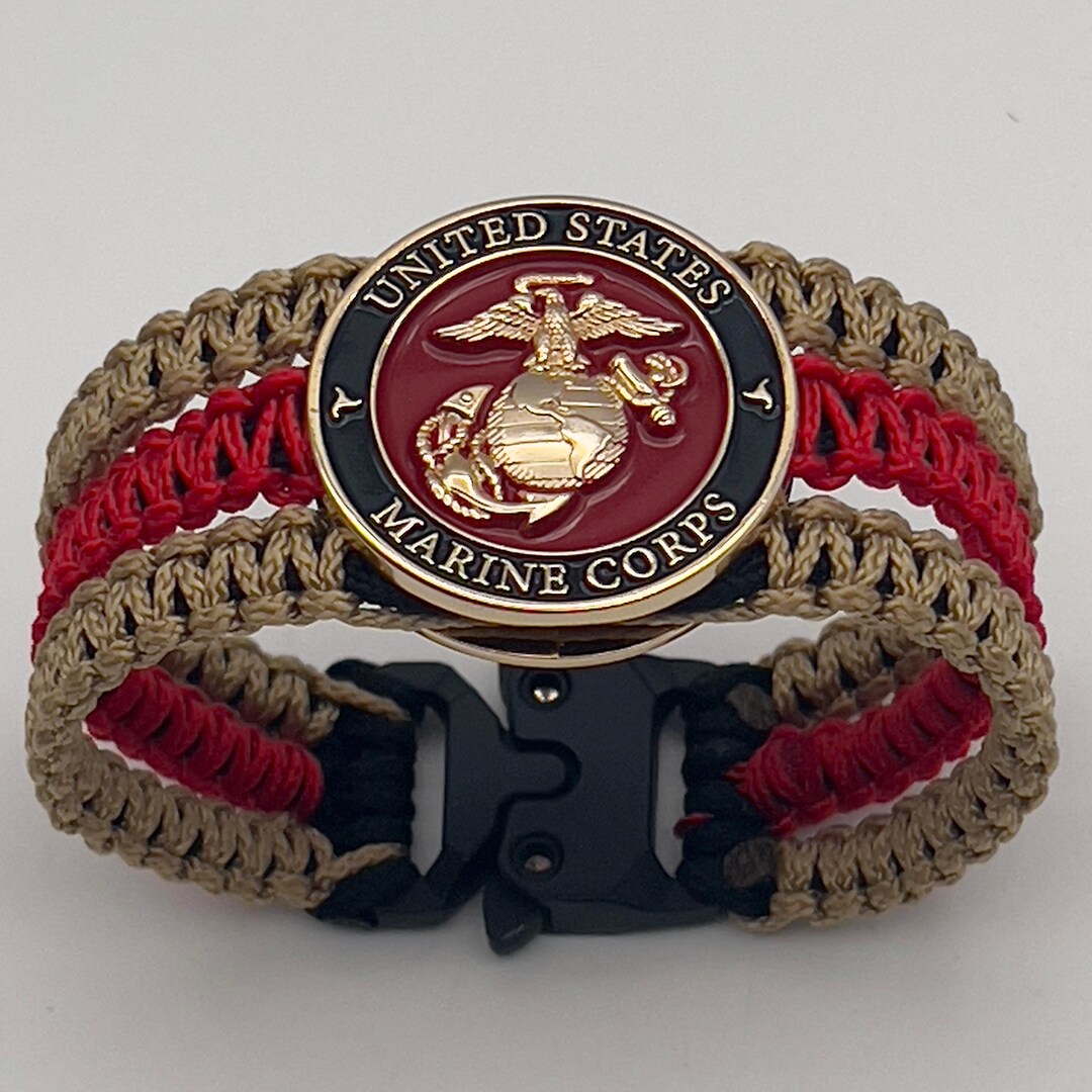 USMC Marine Corps Bracelet: Semper Fi Military Veteran Jewelry - Etsy