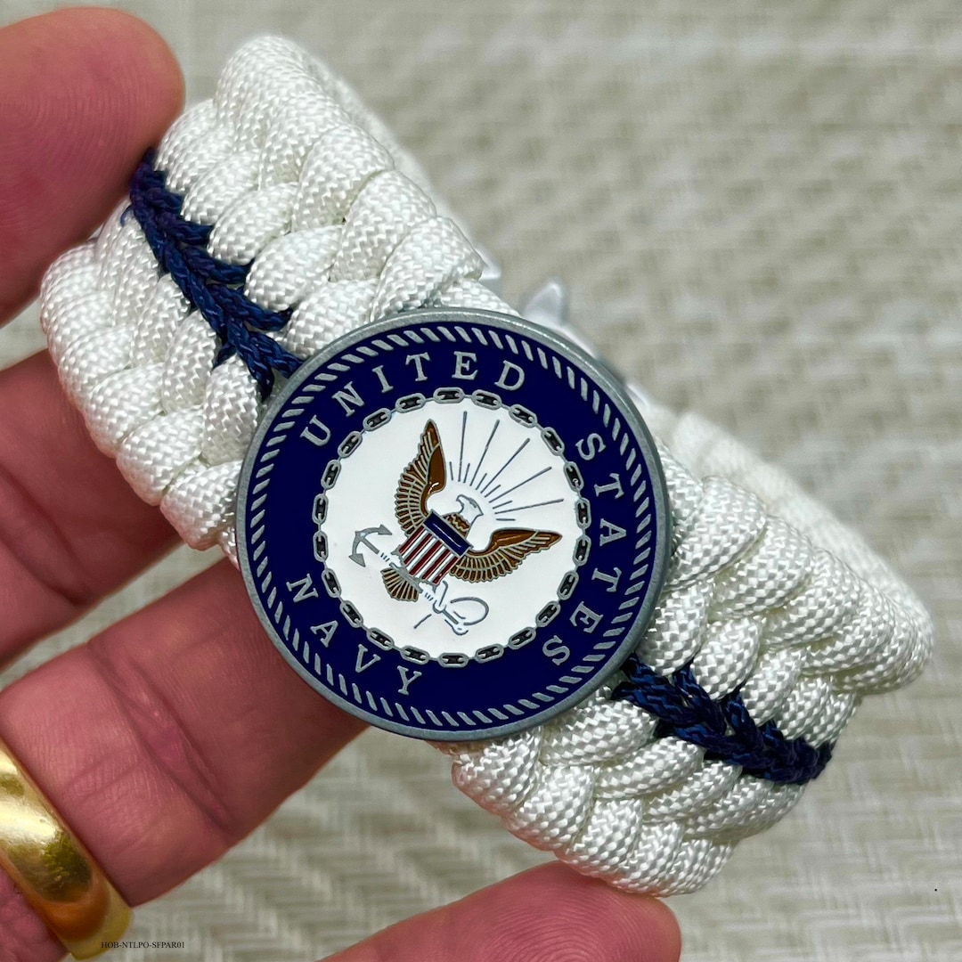 US Navy Bracelet Gift for Sailor, Veteran Gift, Military Jewelry, Navy ...