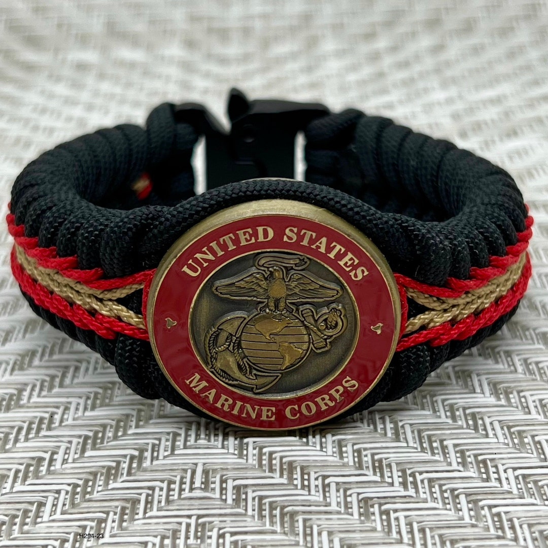 US Marine Corps Paracord Bracelet Marine Corps Gift USMC - Etsy