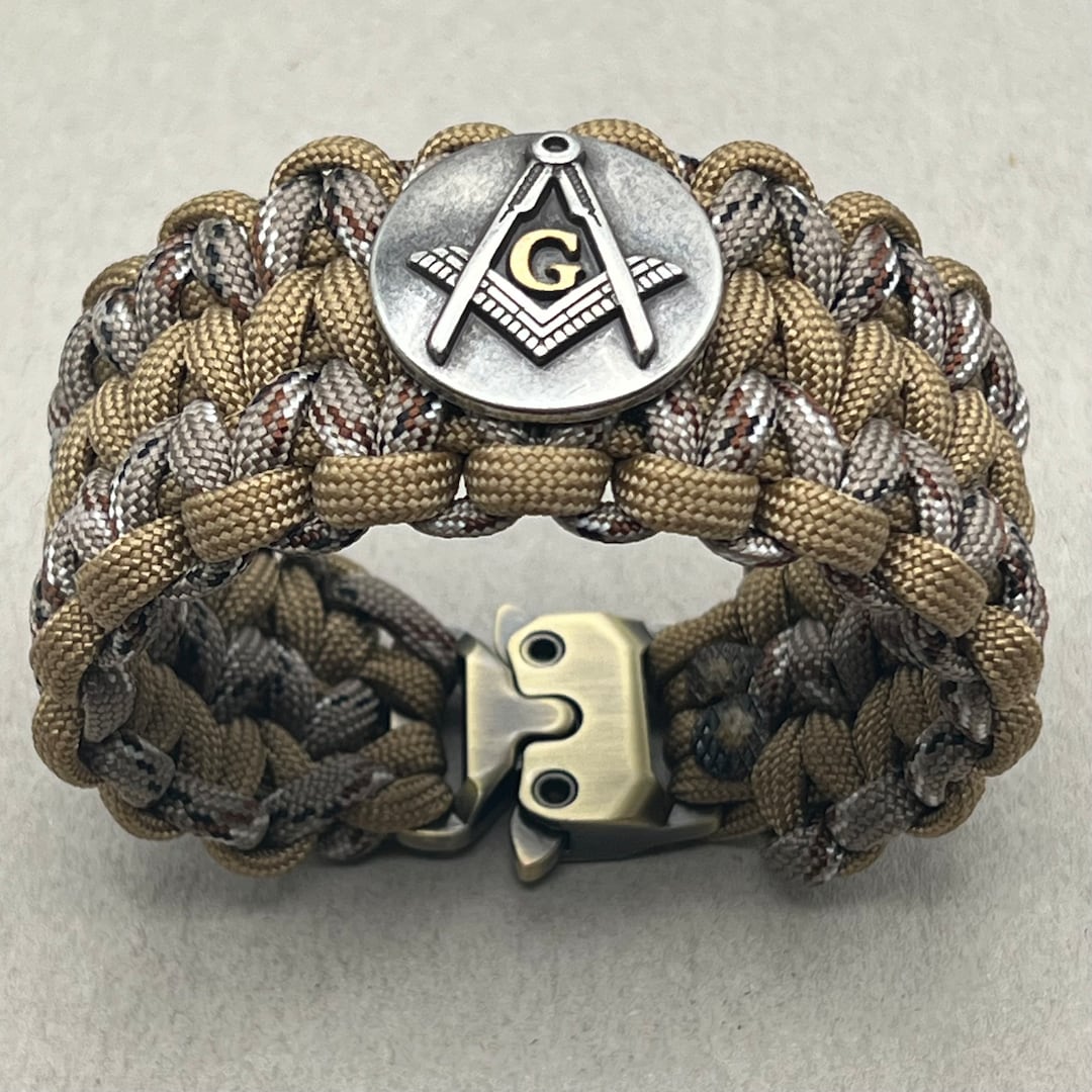 Freemason Square and Compass Paracord Bracelet, Fraternal Gifts ...