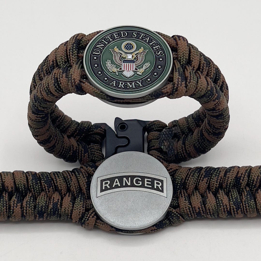 Engraved US Army Ranger Bracelet: Handmade Military Jewelry - Etsy