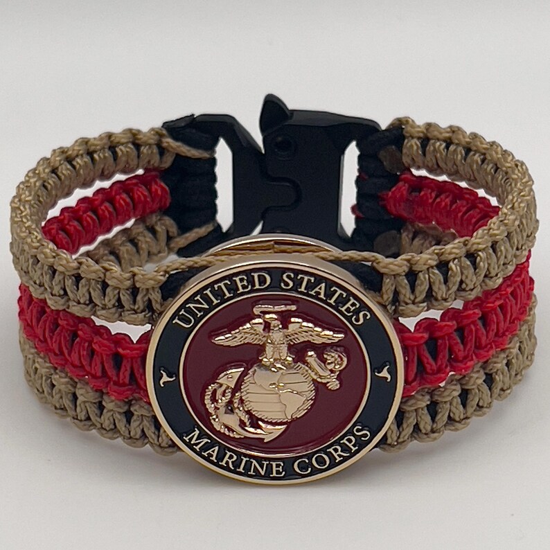 USMC Marine Corps Bracelet: Semper Fi Military Veteran Jewelry - Etsy