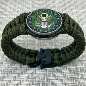 US Army Mens Paracord Bracelet, Military Gifts for Veterans and ...