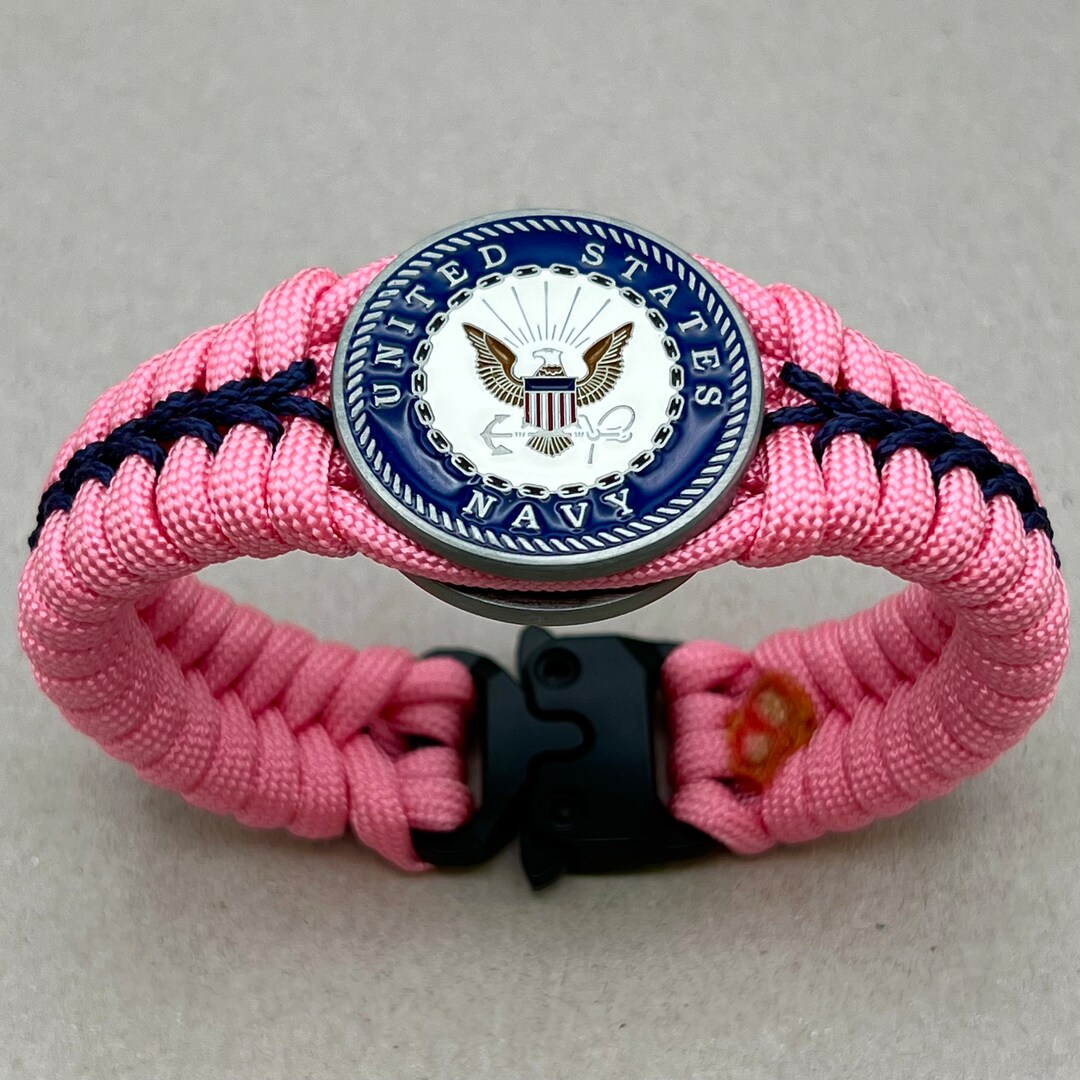 Womens US Navy Bracelet, Gift for Female Veteran Sailors, Navy Mom Dad ...