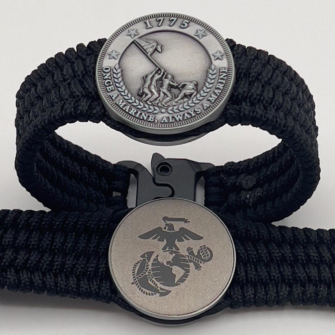 Marine Corps Iwo Jima Bracelet, Memorial Day Gift, USMC Boot Camp Gift ...