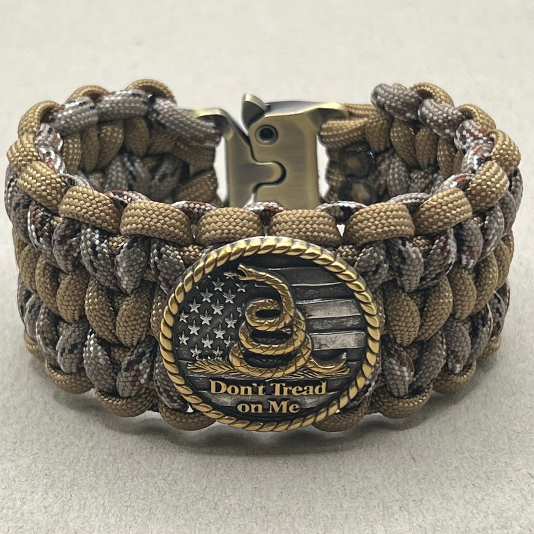 Gadsden Flag Paracord Bracelet: Don't Tread on Me, American Patriot ...