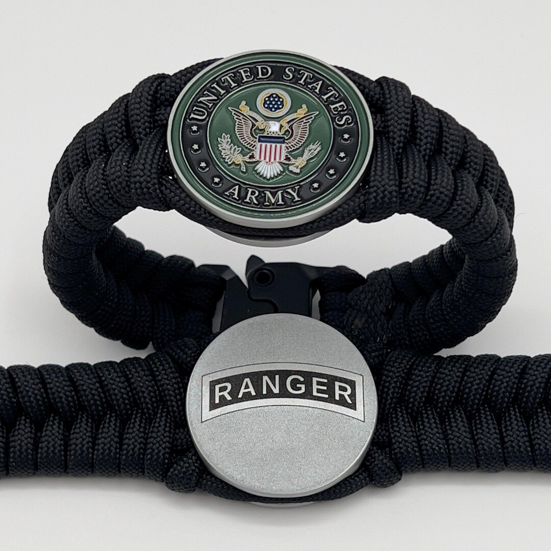 Engraved US Army Ranger Bracelet, Gift for Soldier, Combat Veteran ...