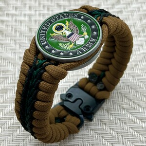 US Army Mens Paracord Bracelet, Military Gifts for Veterans and ...