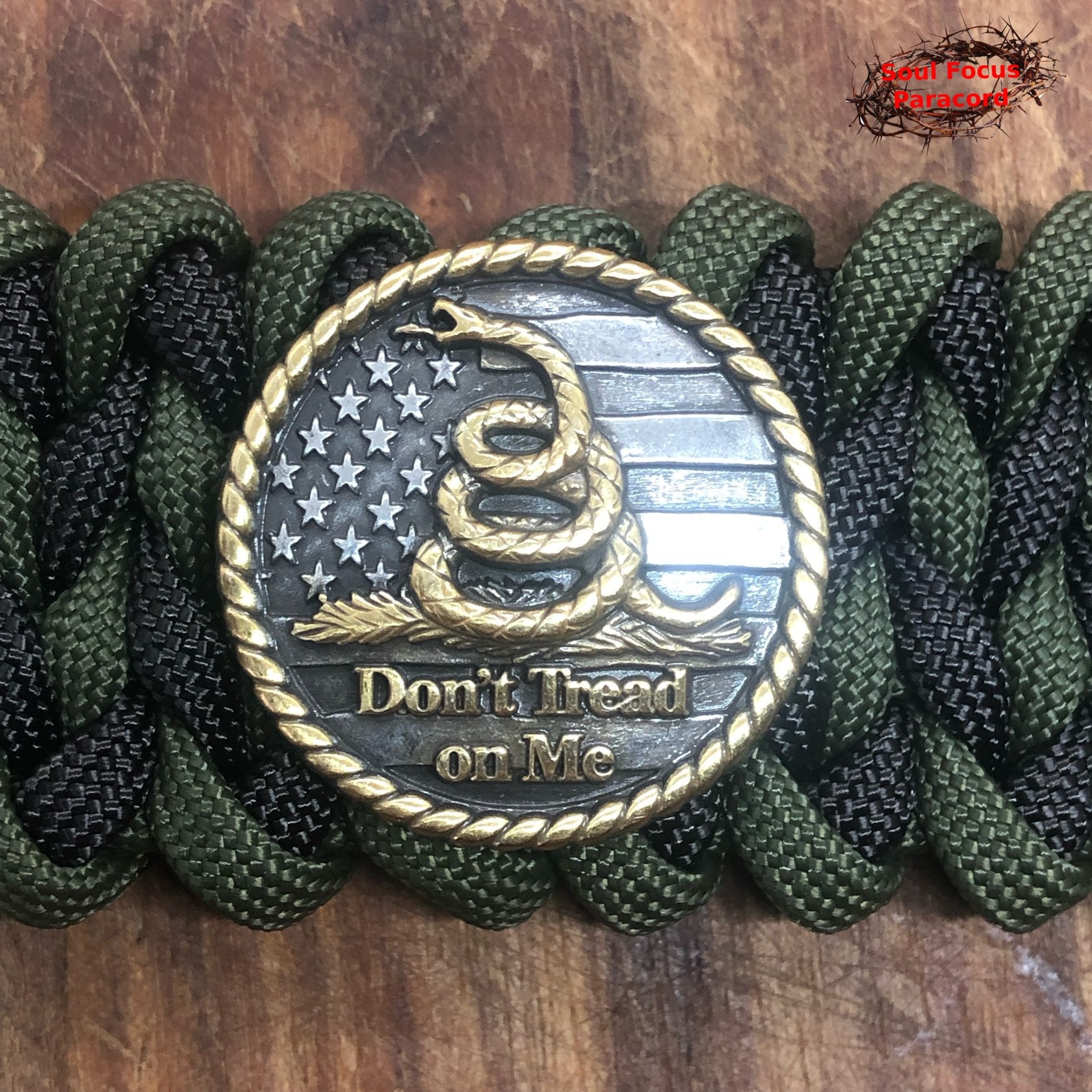 Jewelry Woven & Braided Bracelets Gadsden paracord bracelet Dont Tread ...