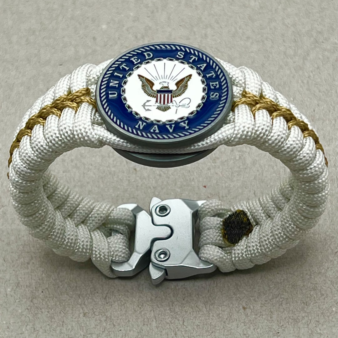 US Navy Paracord Bracelet, United States Navy Veteran Sailor Gift, Navy ...