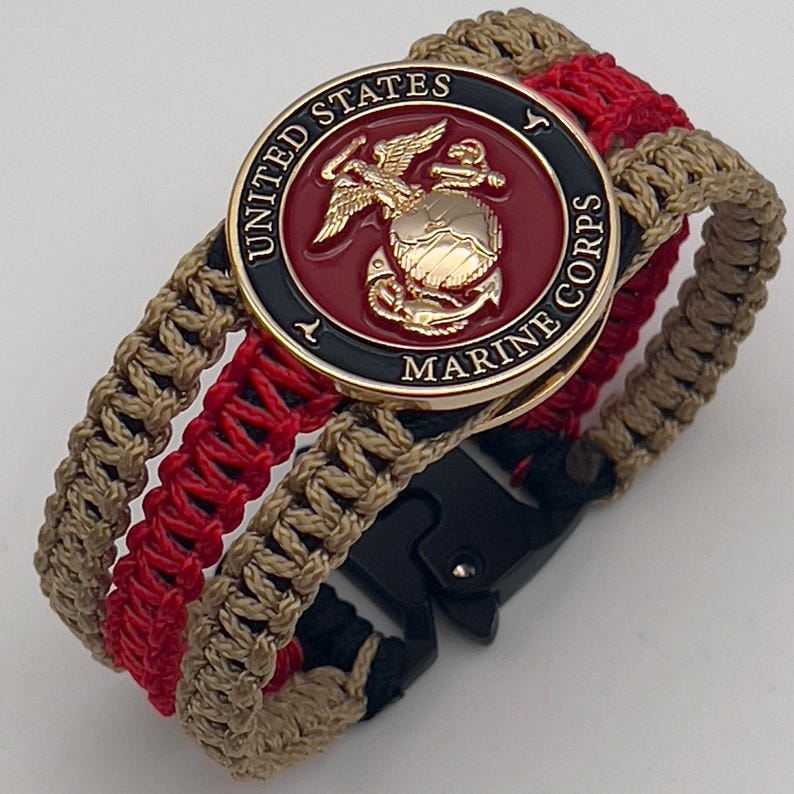 USMC Marine Corps Bracelet: Semper Fi Military Veteran Jewelry - Etsy