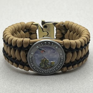 Marine Corps Bracelet, USMC Veteran Retirement Gift, 3D UV Digital ...