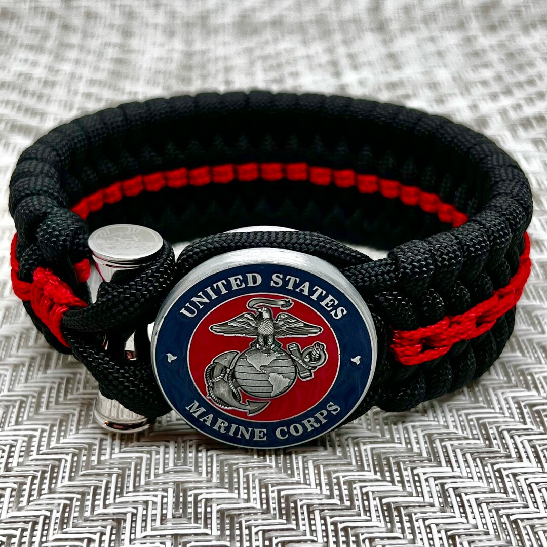 Marine Corps Bracelet, Paracord Bracelet, Semper Fi, USMC Gift, Gift ...