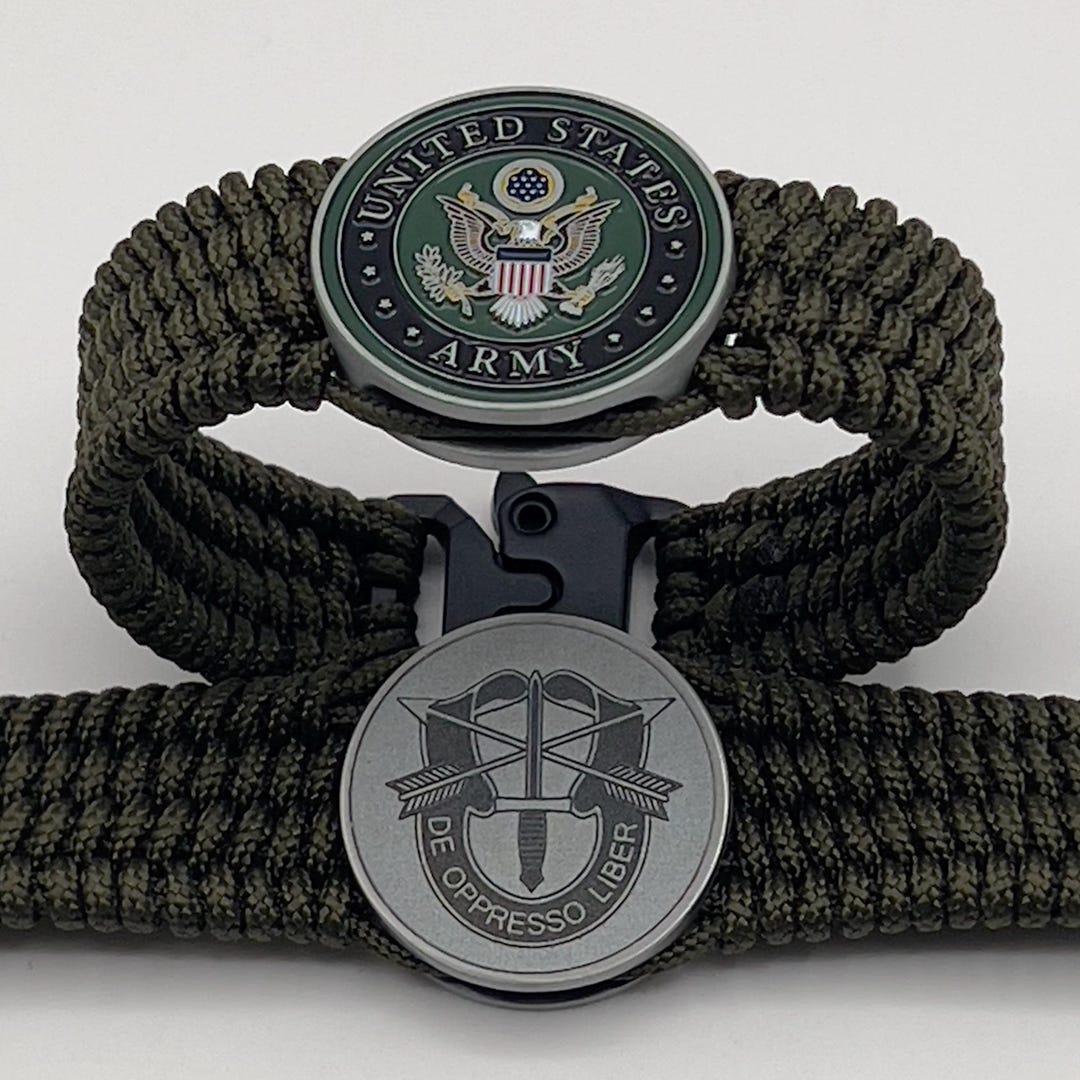 Handmade US Army Special Forces Bracelet, Veteran Military Gift - Etsy