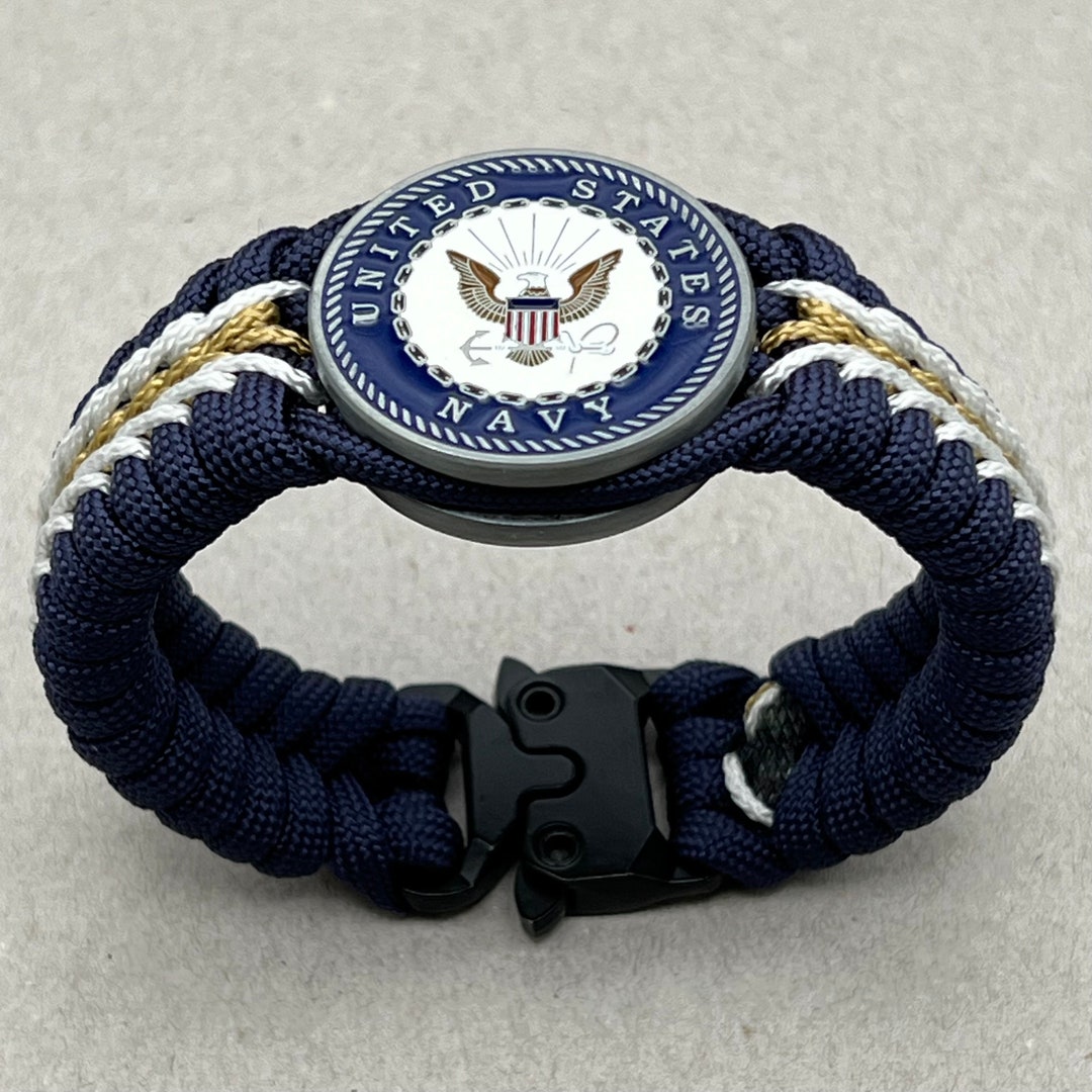 US Navy Paracord Bracelet, United States Navy Veteran Sailor Gift, Navy ...