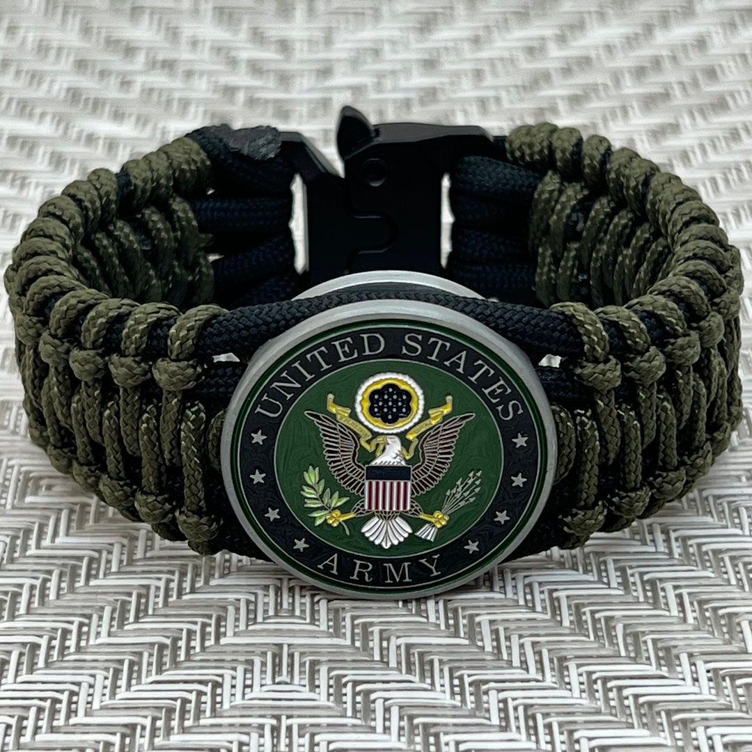 US Army Mens Paracord Bracelet Military Gifts for Veterans - Etsy