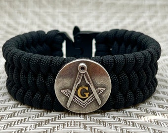 Compass and Square Paracord Bracelet - Etsy