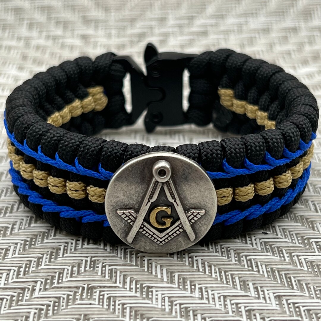 Freemason Paracord Bracelet, Masonic Gifts, Mason Gift, Square and ...