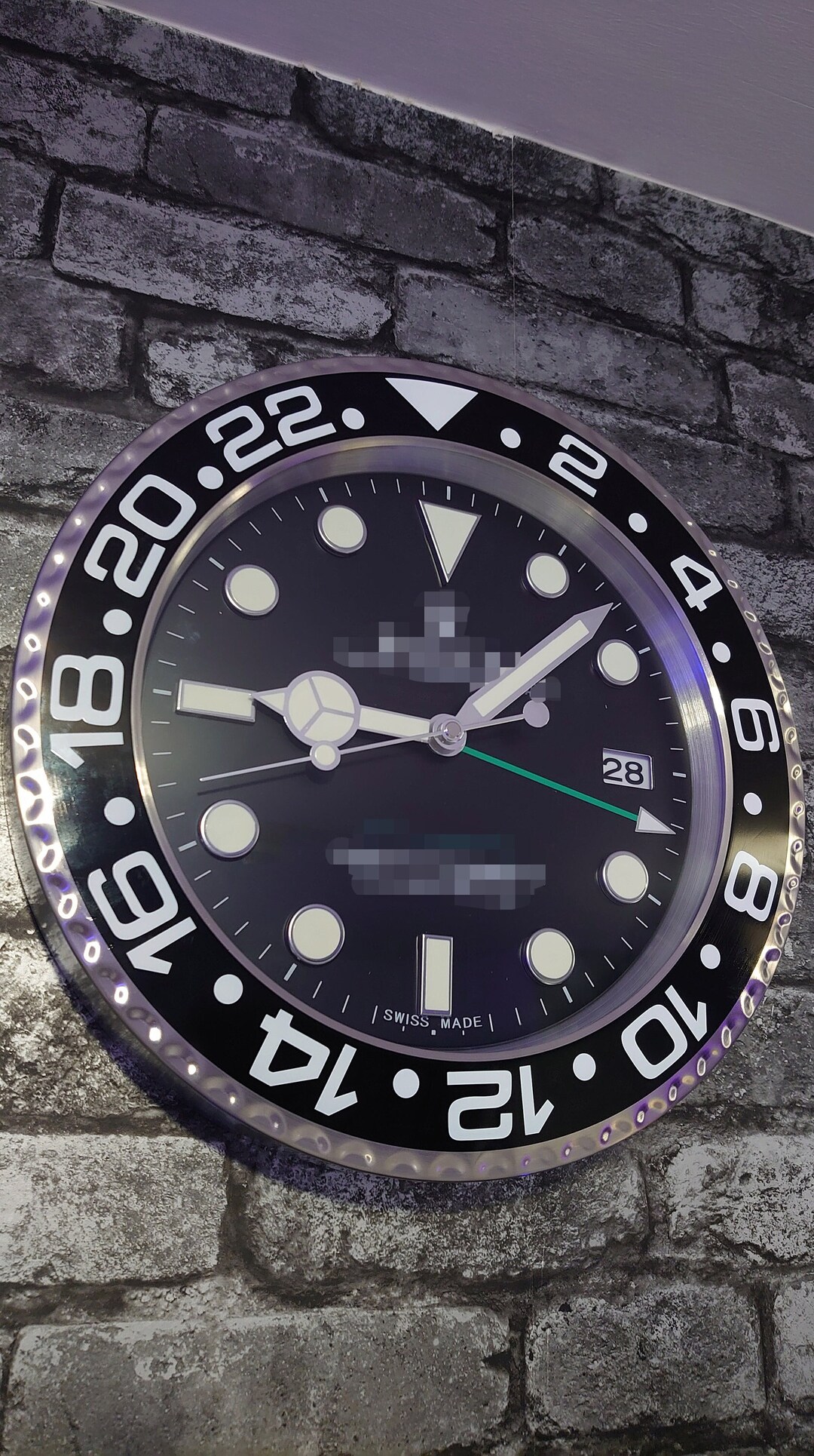 Luxury Watch Dial Wall Clocks the Black GMT II Black Dial - Etsy