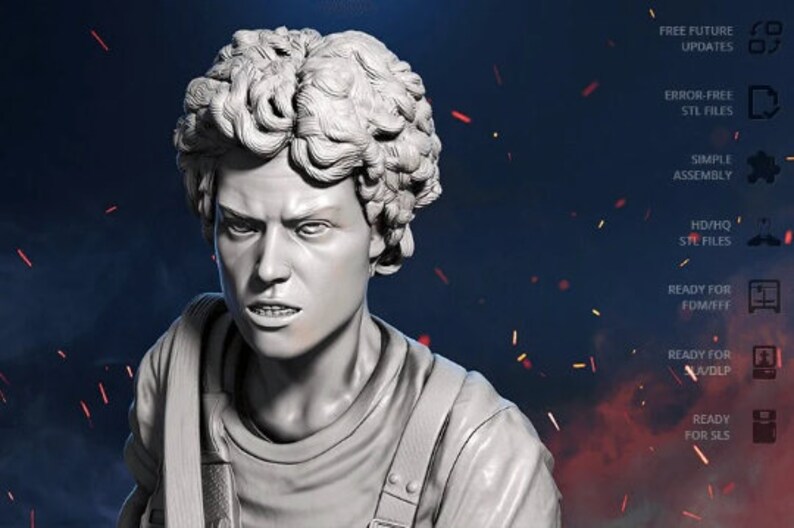 Ellen Ripley 3d Print Stl Model From Alien - Etsy UK