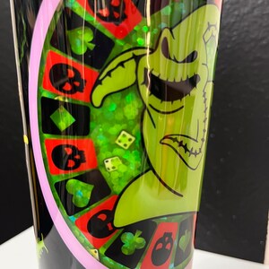 Glow in the Dark Oogie Boogie Roulette Wheel Peek a Boo Tumbler - Etsy