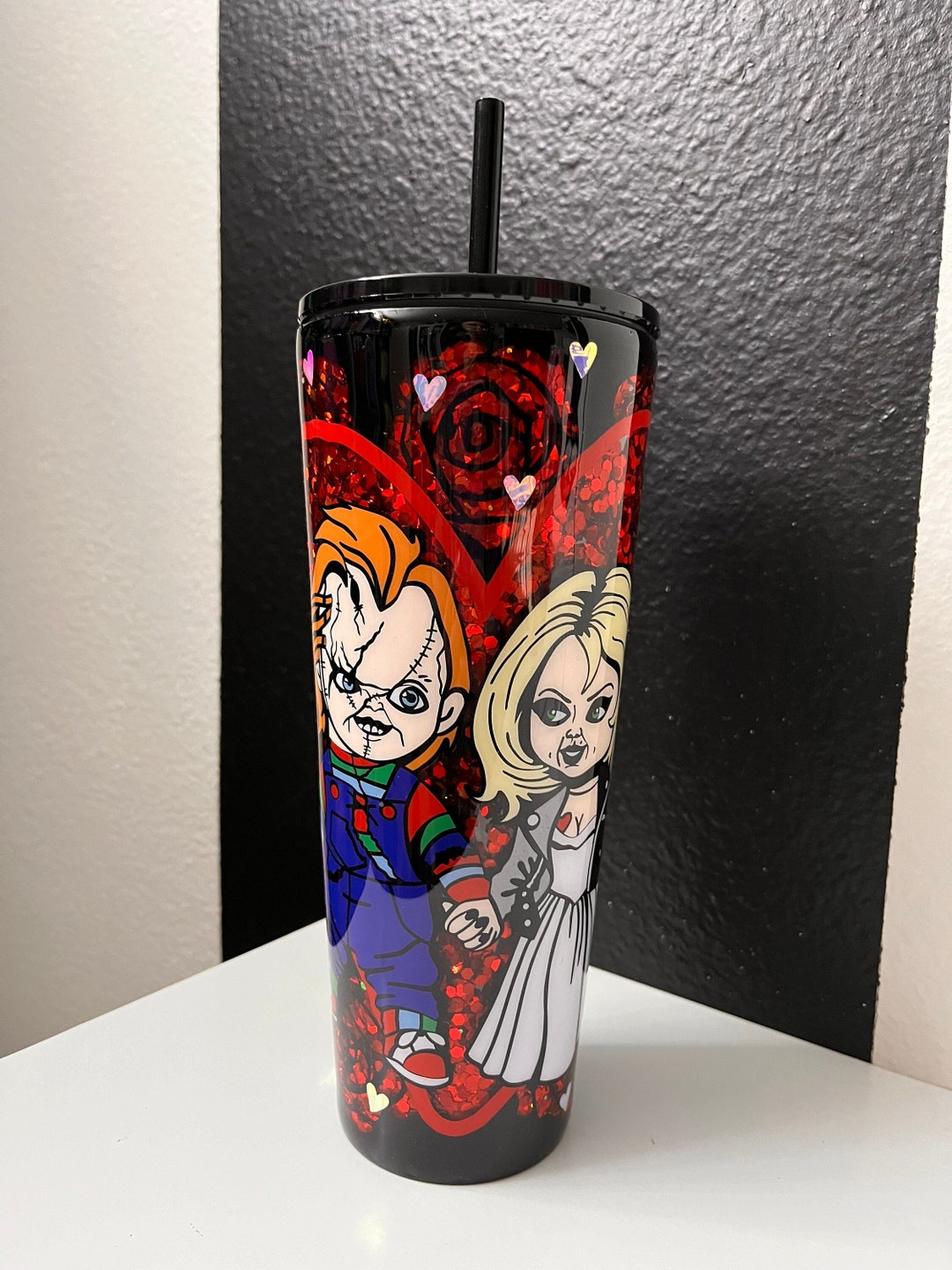 Chucky & Tiffany Valloween Peek a Boo Snow Globe Tumbler - Etsy